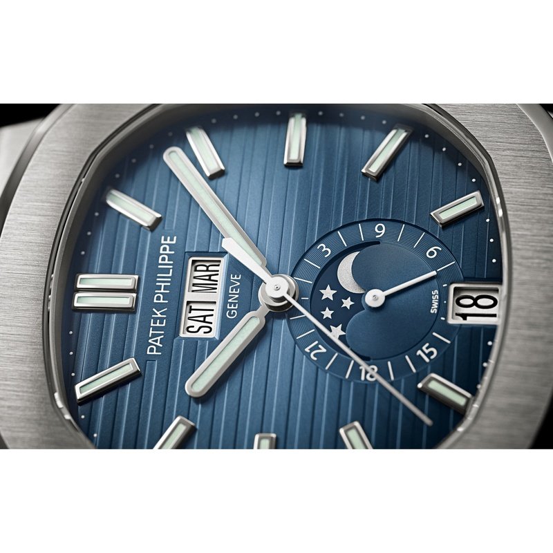 Patek Philippe Nautilus Phases Blue Stainless Steel – Turkey Denim